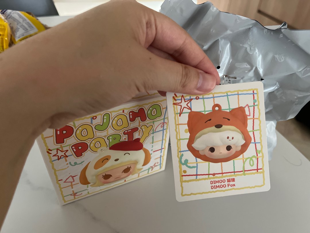 Dimoo Fox- Pajama party pop bean earphone bag, Hobbies & Toys, Toys ...