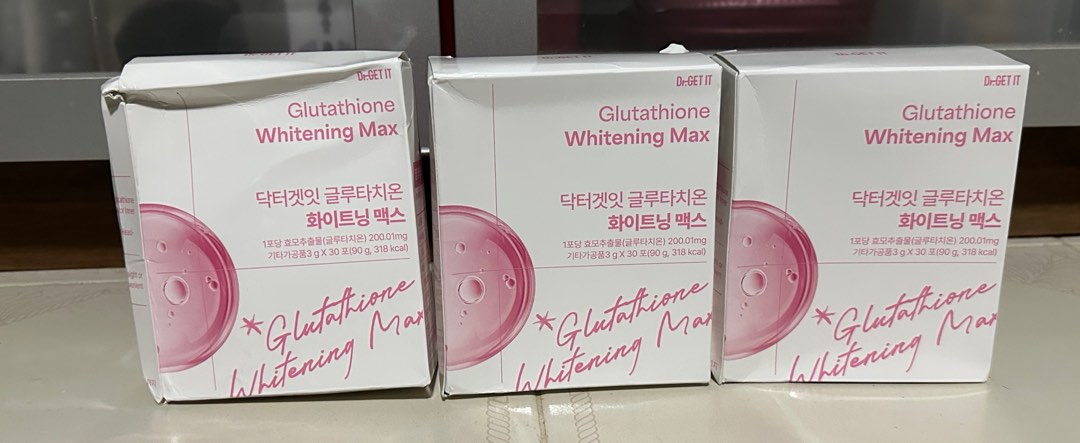 Dr. GET IT Glutathione Whitening Max (30 Sticks), Health & Nutrition ...