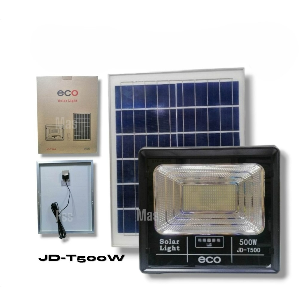 ECO SOLAR LIGHT JD-T500 Solar Light Series With Remote For Outdoor ...