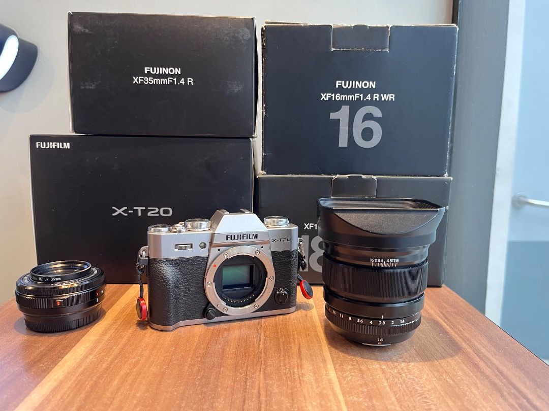 Fujifilm X-T20 Bundle + Prime Lenses + Bag (Complete Kit!), Photography ...