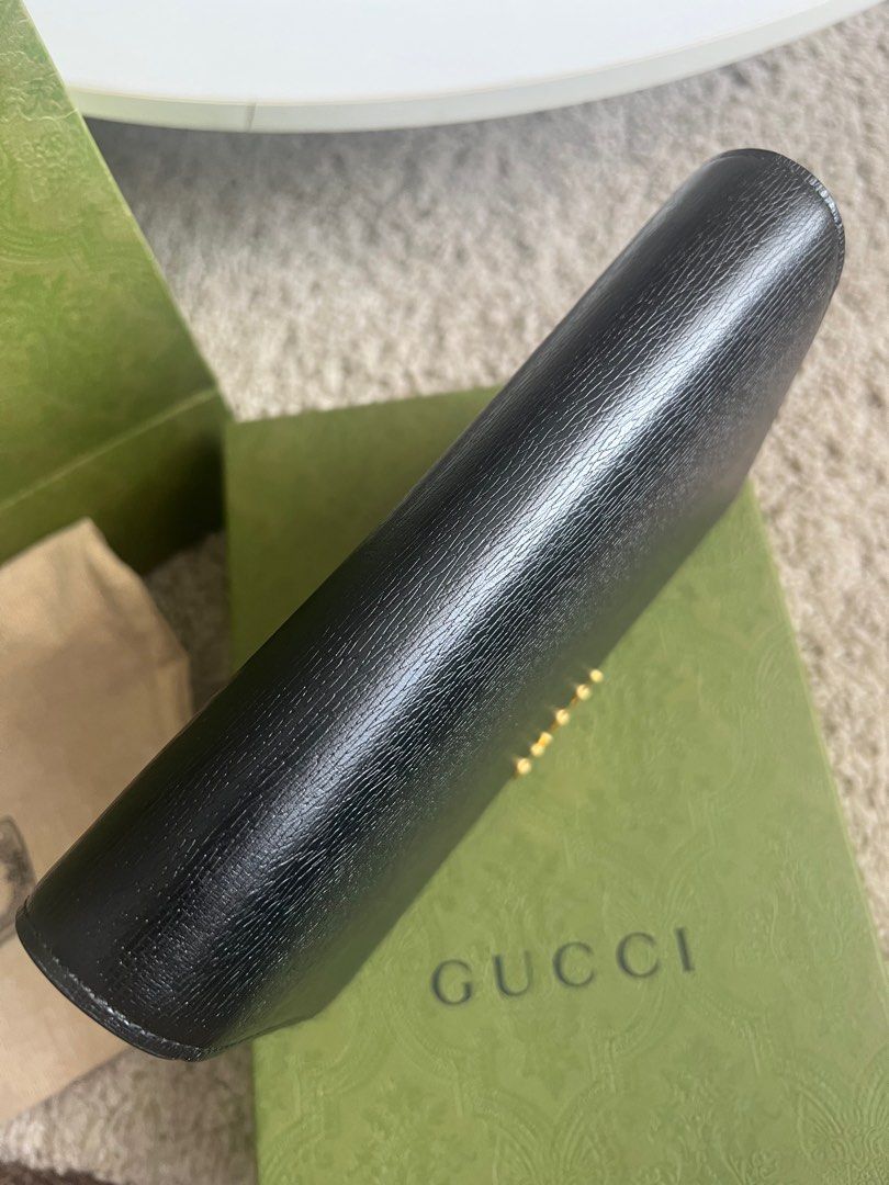 GUCCI Textured Leather WOC, Luxury, Bags & Wallets on Carousell