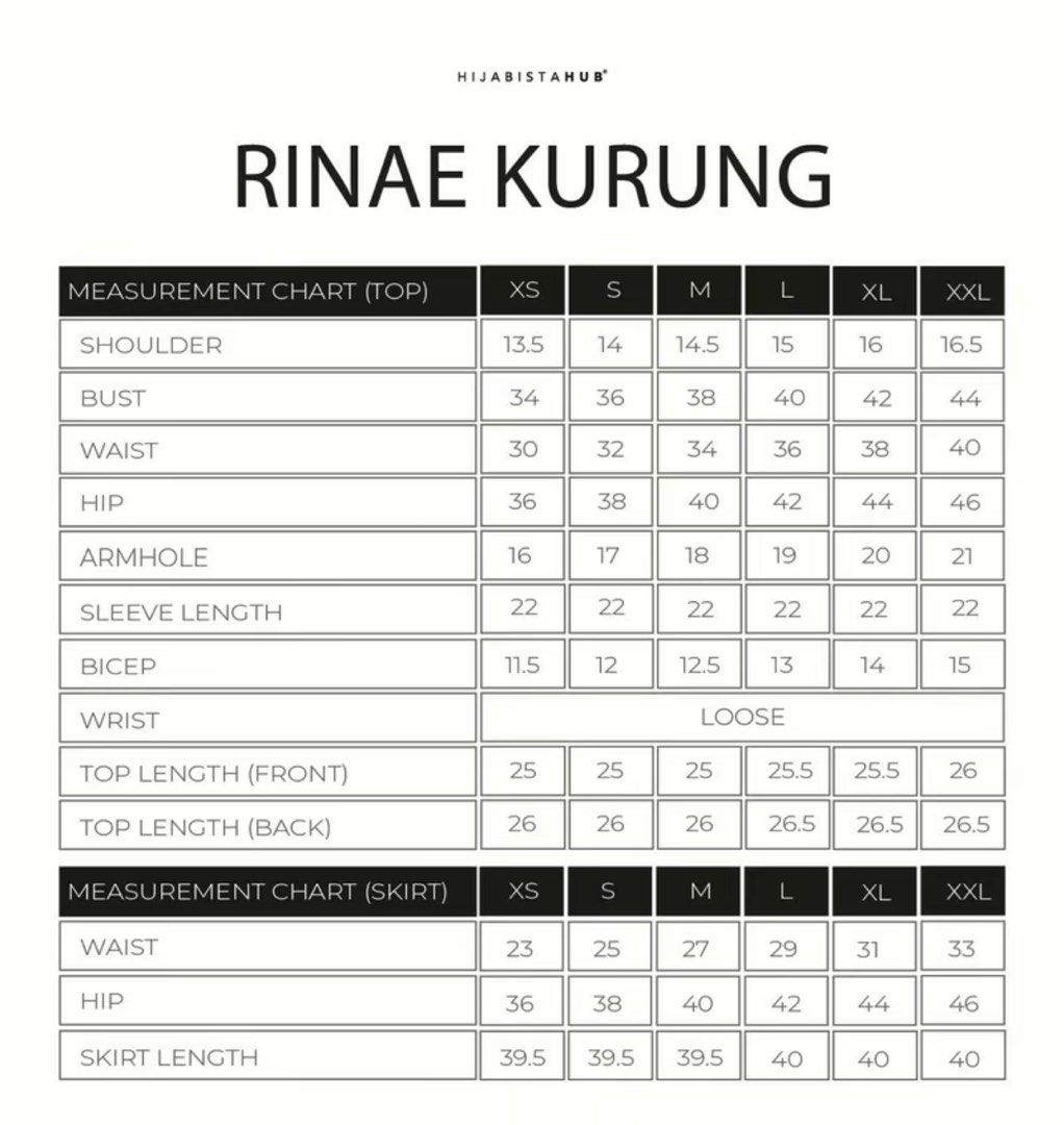 HIJABISTAHUB RINAE KURUNG, Women's Fashion, Muslimah Fashion, Baju ...