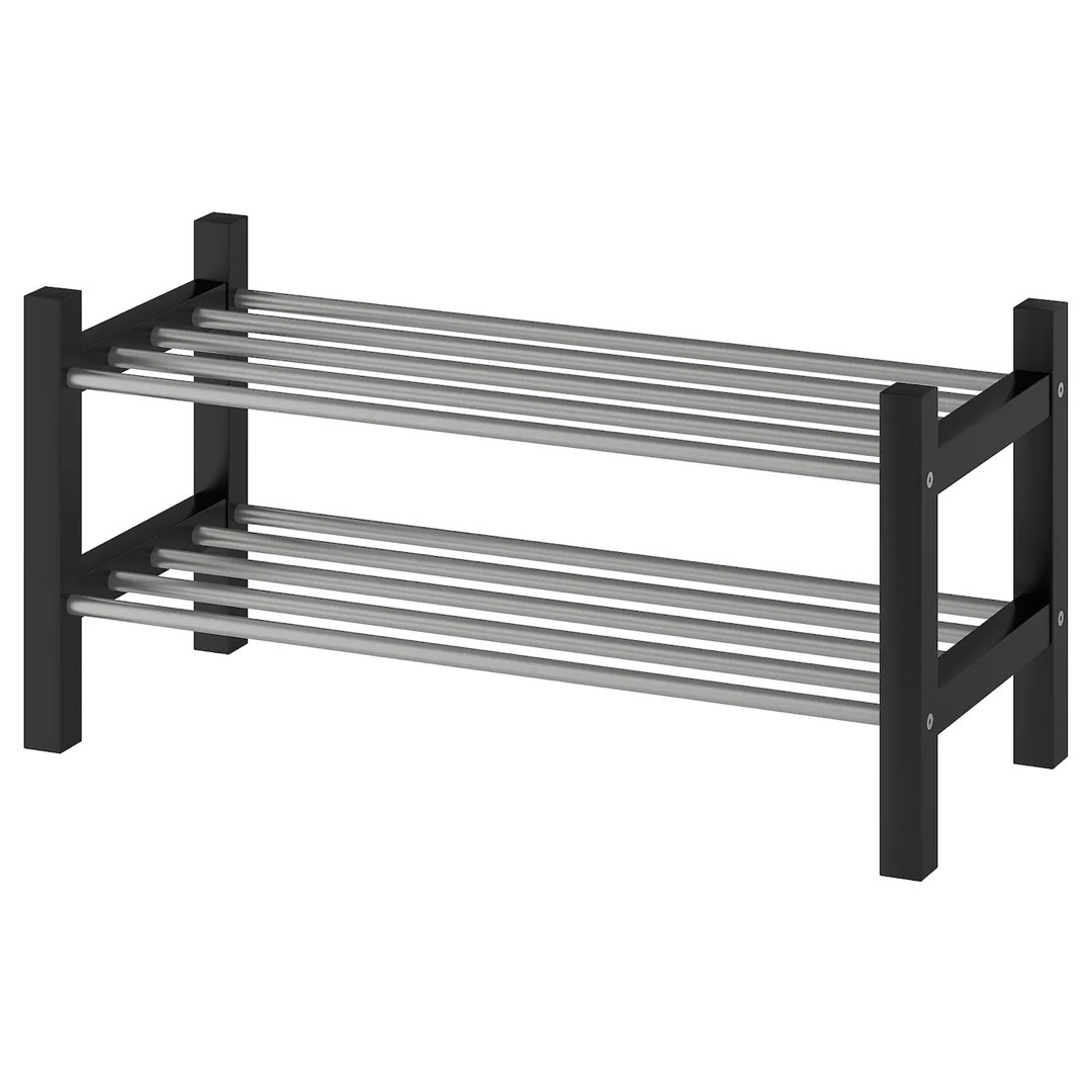 IKEA TJUSIG shoe rack 79cm black, Furniture & Home Living, Furniture ...