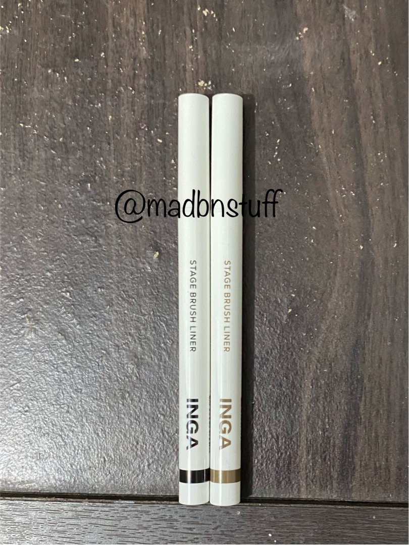 INGA Stage Brush Liner in Daily Black & Deep Brown, Beauty & Personal ...