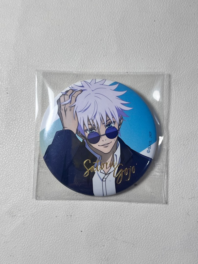 Jujutsu Kaisen Satoru Gojo Badge Pin, Hobbies & Toys, Toys & Games on ...