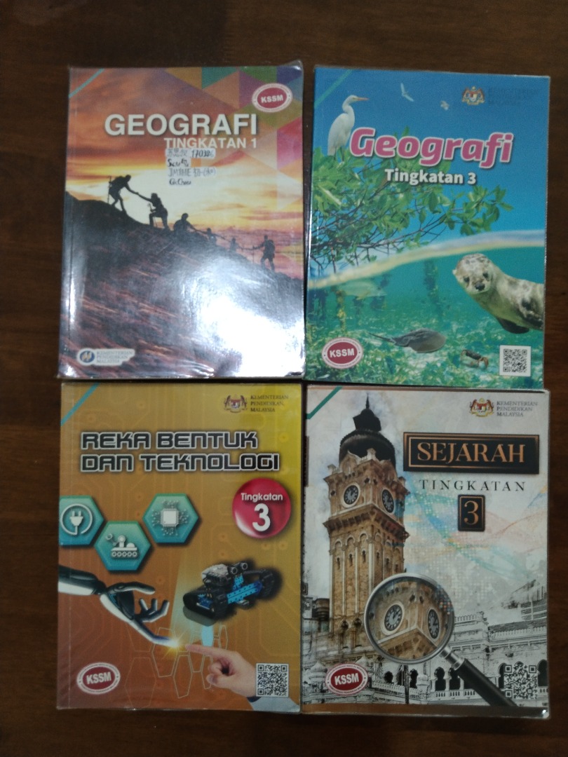 KSSR Form 1 Form 3 Geografi & Reka Bentuk dan Teknologi & Sejarah & BM ...