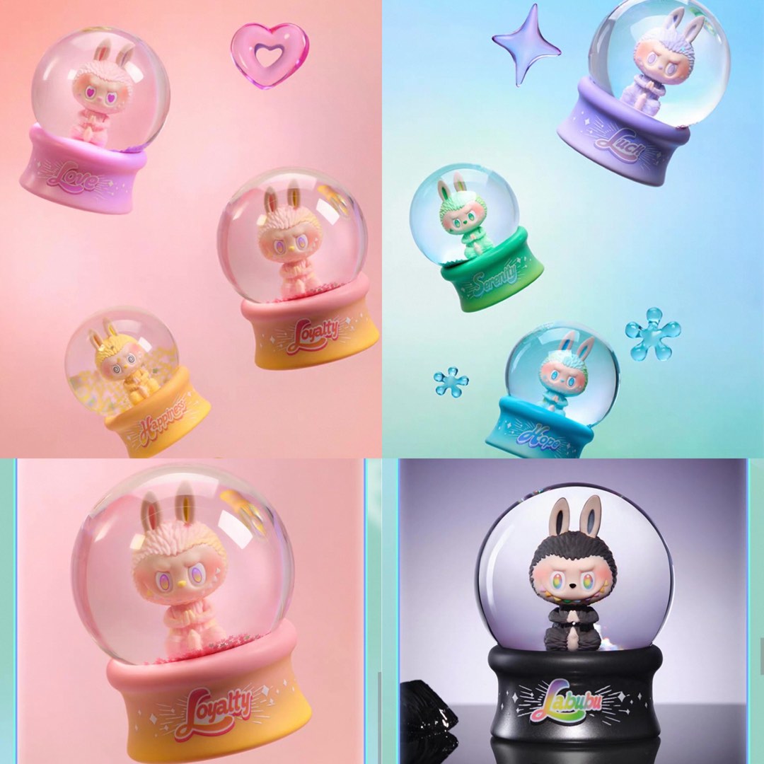 LABUBU THE MONSTER BIG INTO ENERGY SERIES CRYSTAL BALL / FULL SET ...