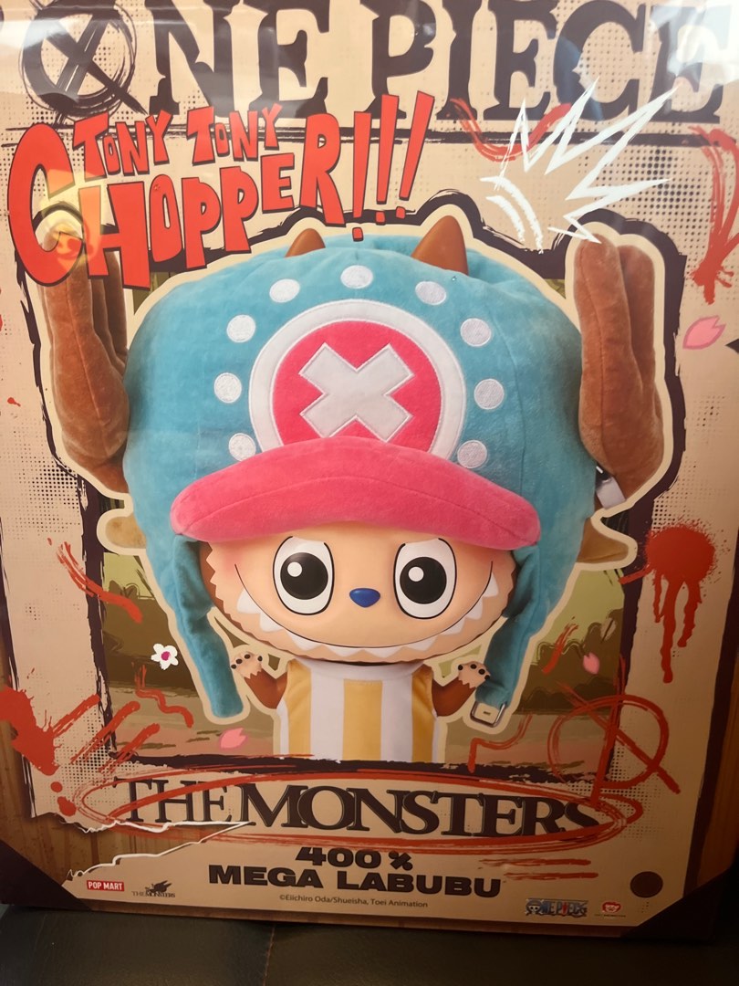 Labubu x one piece chopper, 興趣及遊戲, 玩具 & 遊戲類 - Carousell