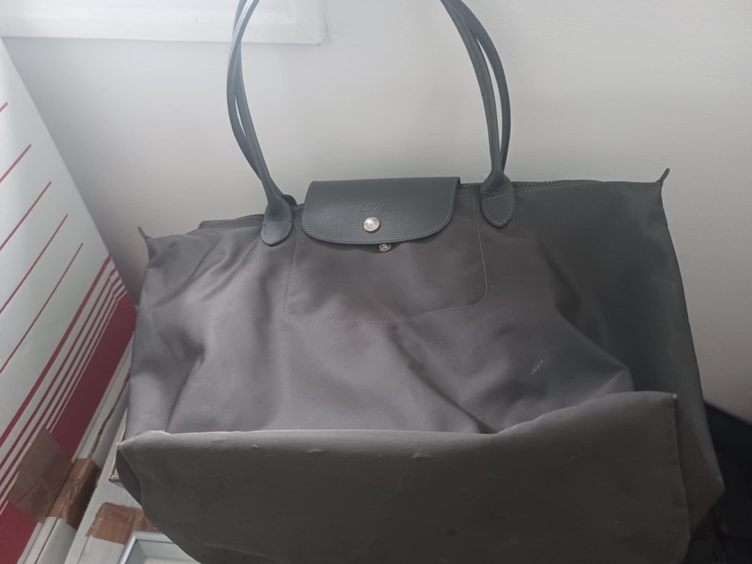 Longchamp Bag Gray Original, Luxury, Bags & Wallets on Carousell
