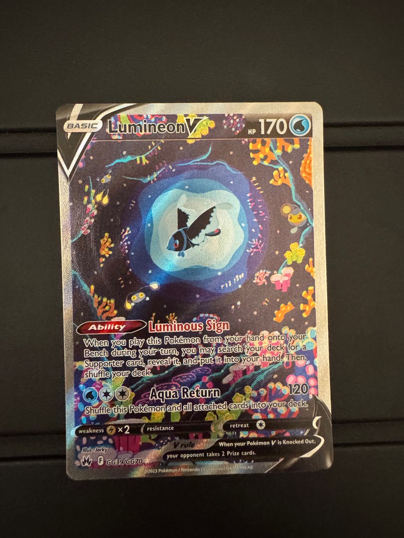 lumineon v gg crown zenith, Hobbies & Toys, Toys & Games on Carousell