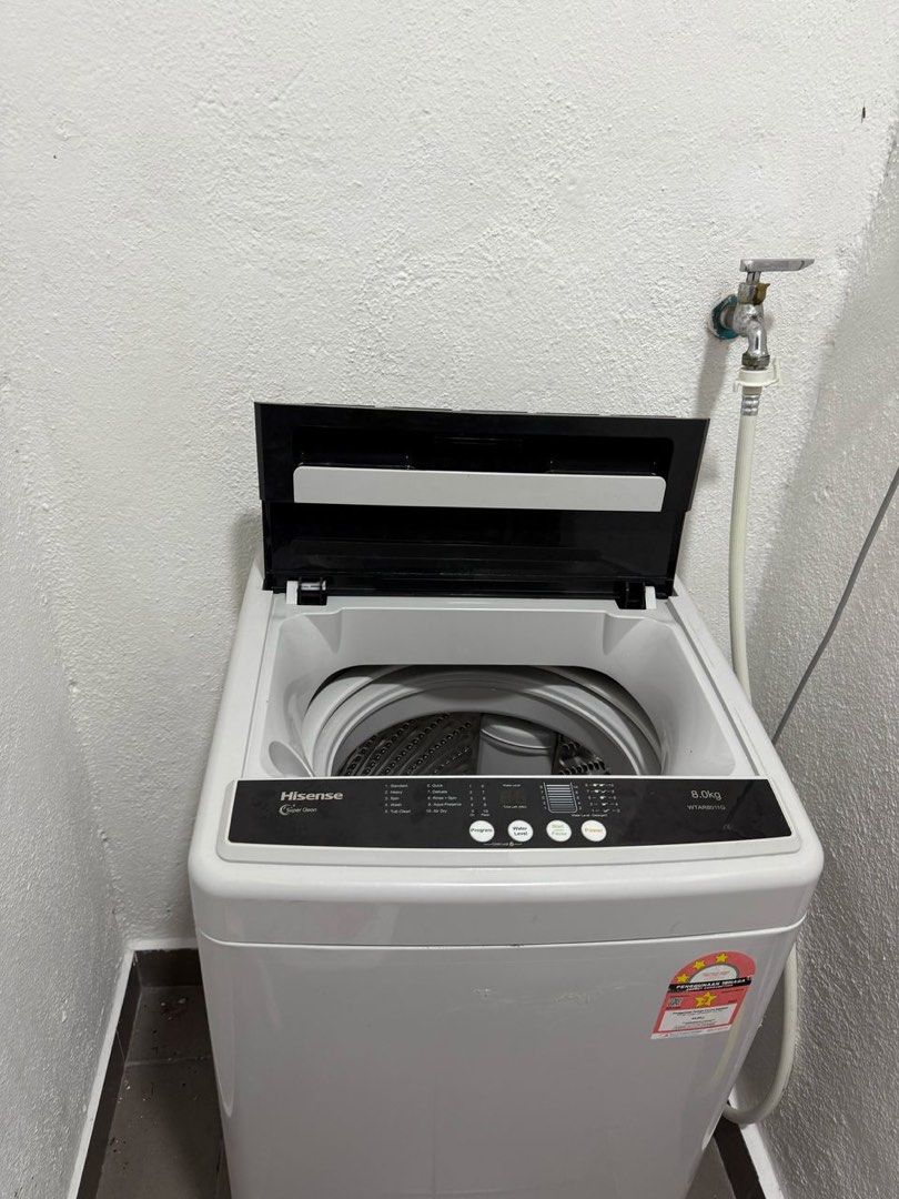 MESIN BASUH HISENSE 8Kg, TV & Home Appliances, Washing Machines and ...