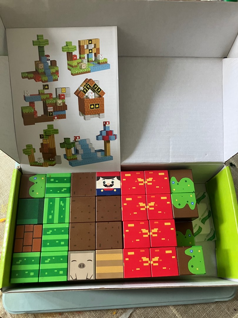 Minecraft magnetic blocks Super Mario, Hobbies & Toys, Toys & Games on ...