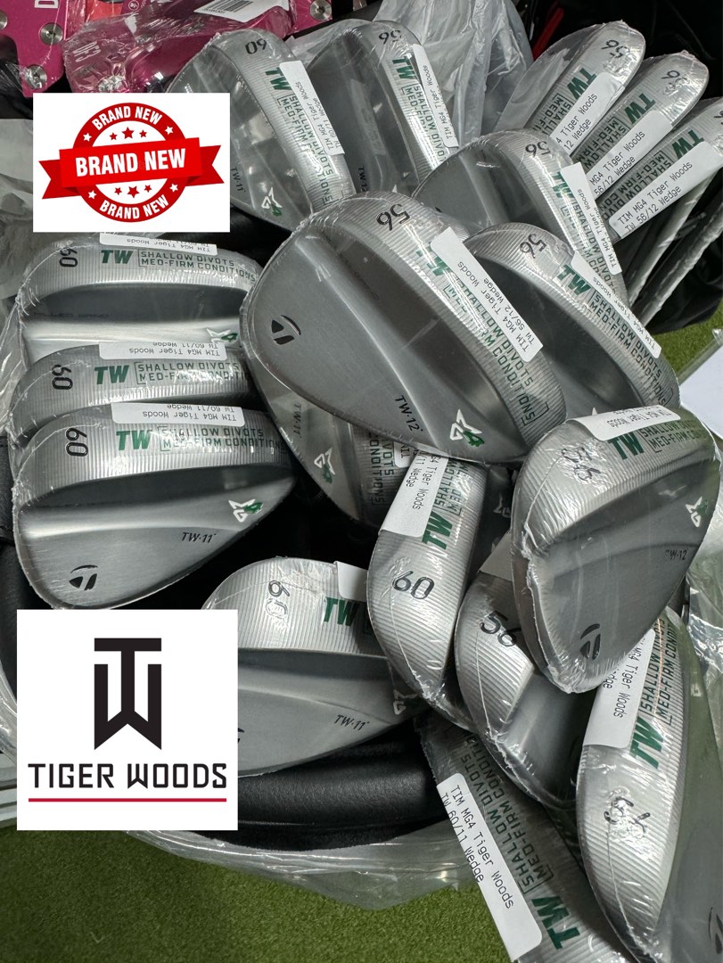 New 2025 TaylorMade MG4 TIGER WOODS Grind Wedges (56/60deg) (Dynamic ...