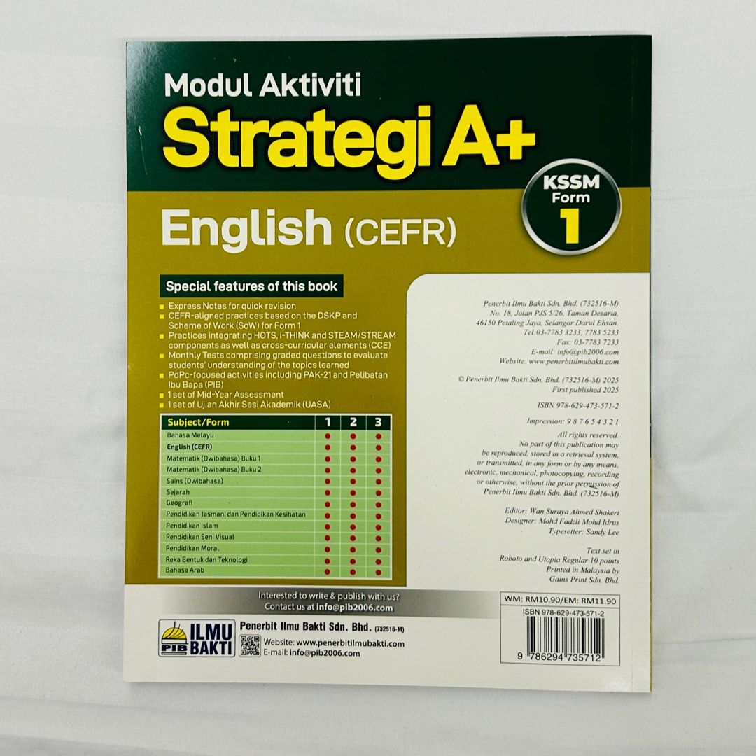 New Form 1 English Workbook RM9, Hobbies & Toys, Books & Magazines ...