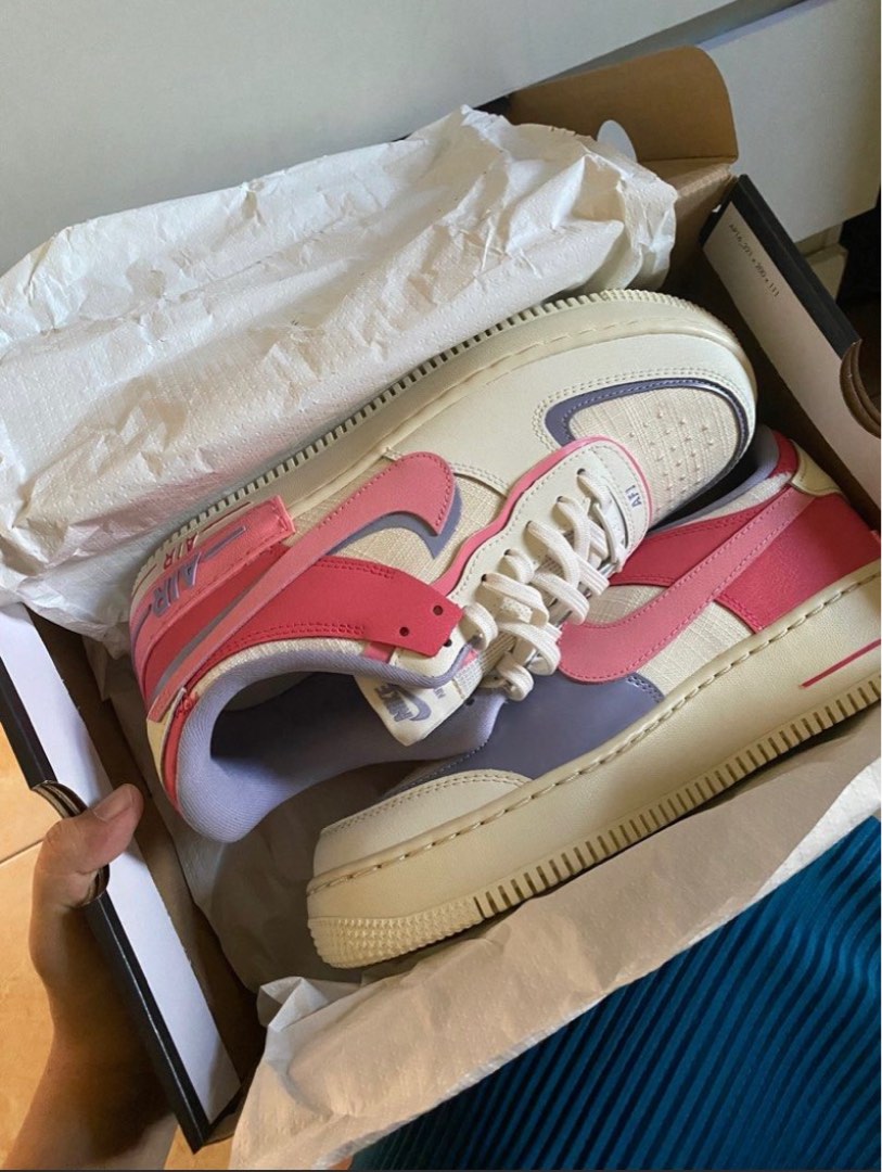 Nike AF 1 Shadow Pastel, Fesyen Wanita, Sepatu di Carousell