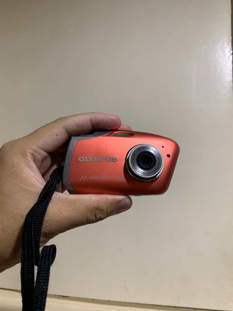 Olympus U- Mini Rare Red Digital Cam, Photography, Cameras on Carousell