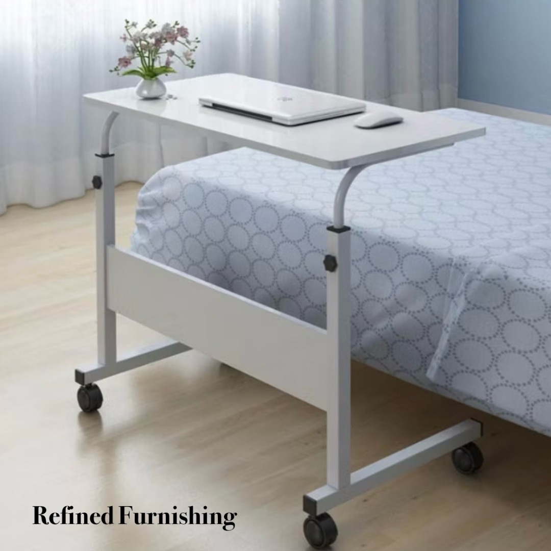 Overbed Laptop Desk | Height Adjustable Bed Table | Movable Bedside ...