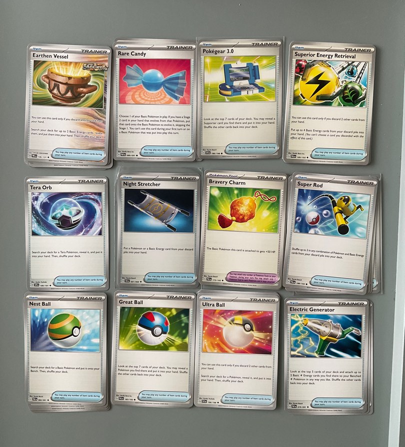 Arven / Pokegear 3.0 / earthen vessel / Rare candy / superior energy ...