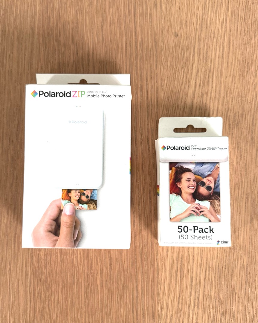Polaroid ZIP Mobile Photo Printer (Zink Zero Ink) + Polaroid Premium ...
