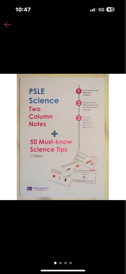 Polymath psle science two column, Hobbies & Toys, Books & Magazines ...