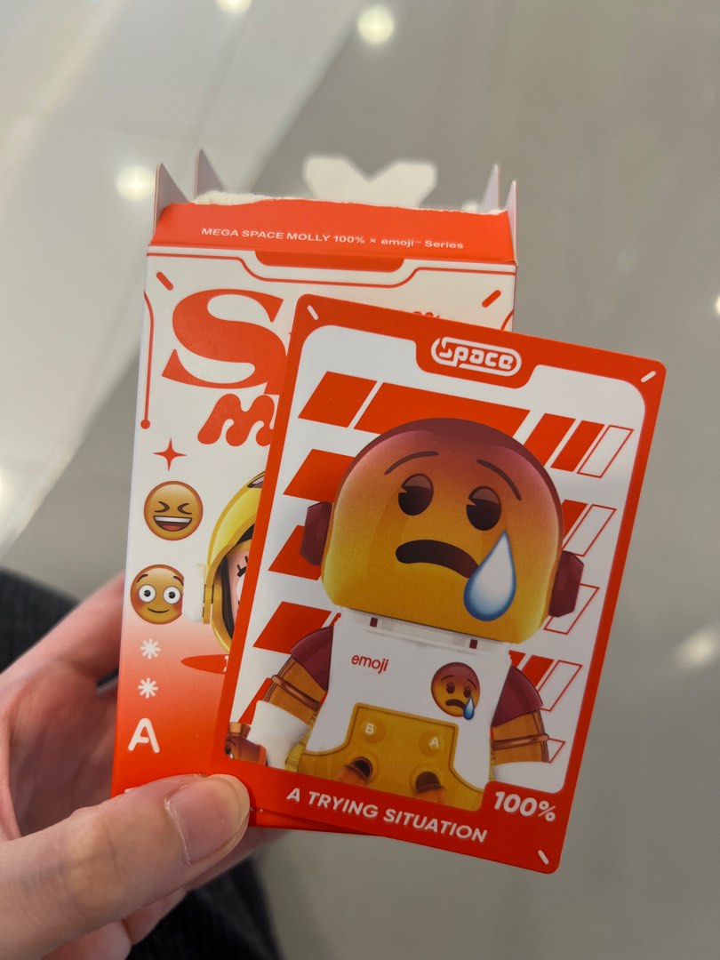 popmart space molly emoji, Hobbies & Toys, Toys & Games on Carousell