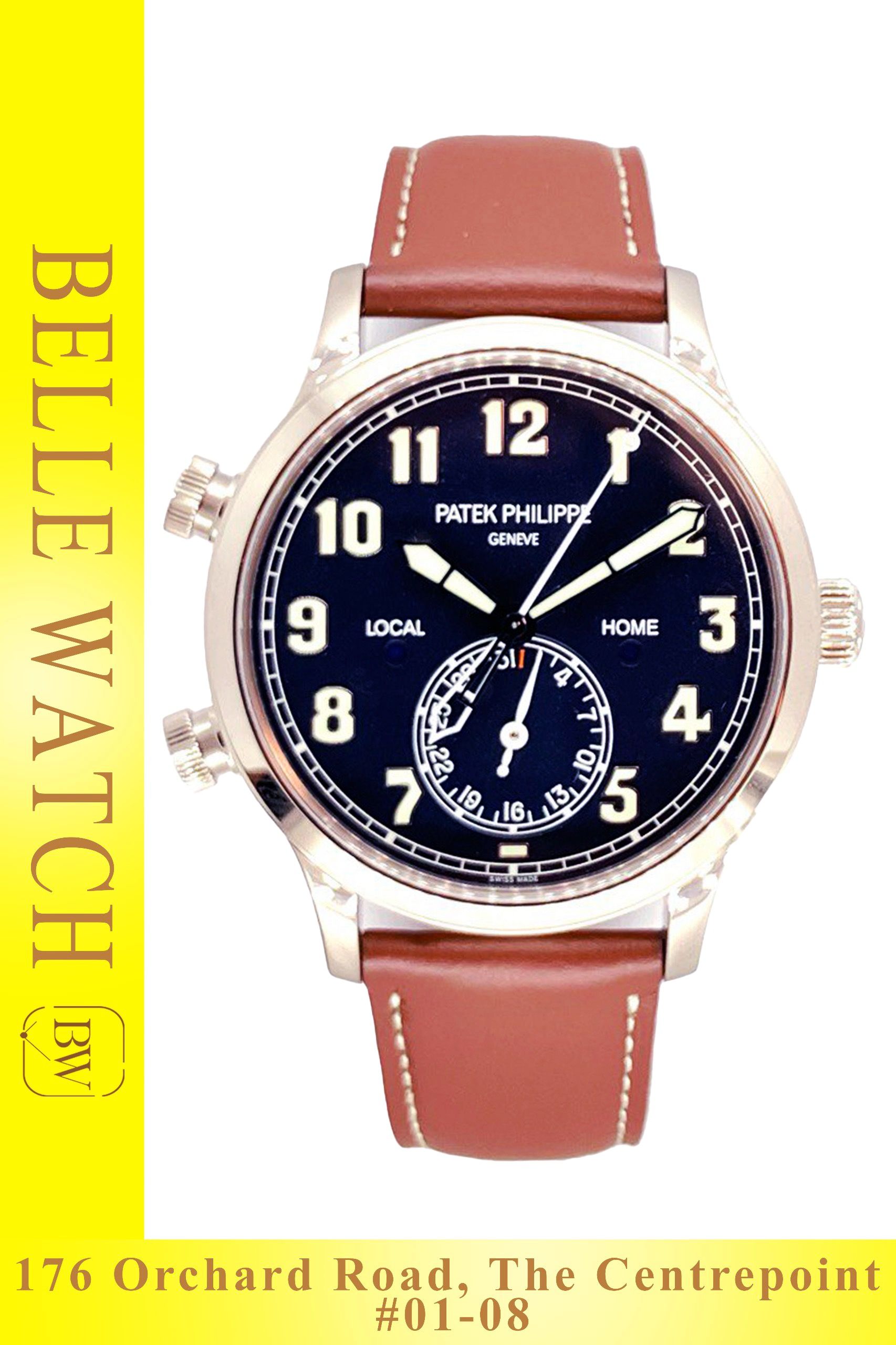 Preowned 2021 Patek Philippe PP Calatrava Strap White Gold Casing 5524G ...