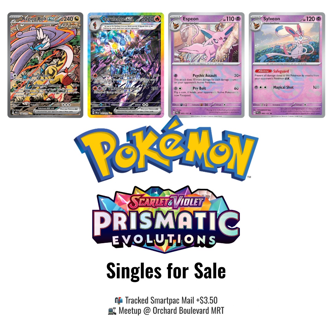 [Prismatic Evolutions] Ceruledge SIR Pokemon TCG, Hobbies & Toys, Toys ...