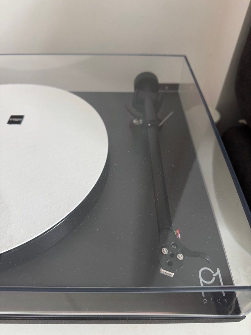 REGA P1+ matt black turntable, Audio, Portable Music Players on Carousell
