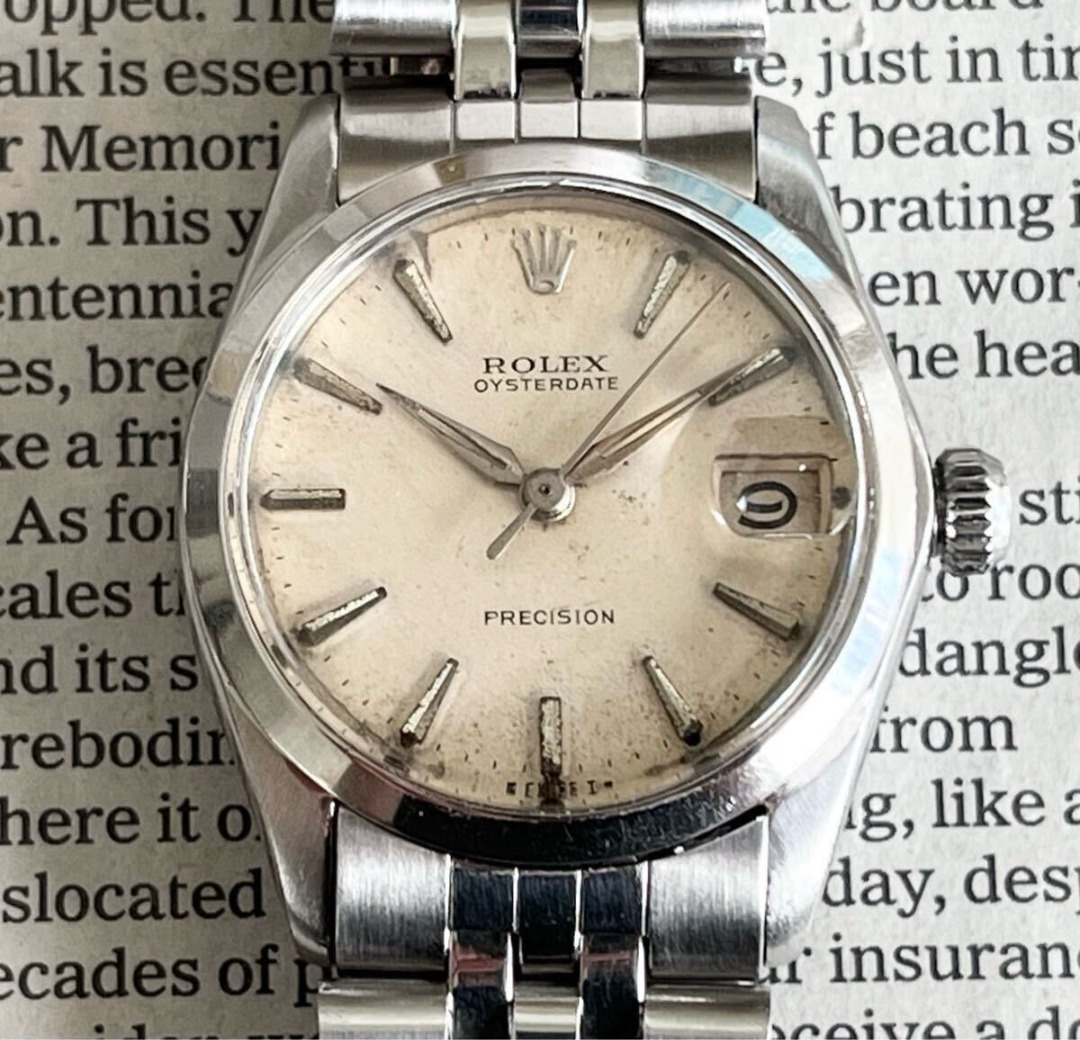 Rolex Oyster Date 6466 Wedge Index Cal.1215 OYSTER DATE PRECISION Non ...