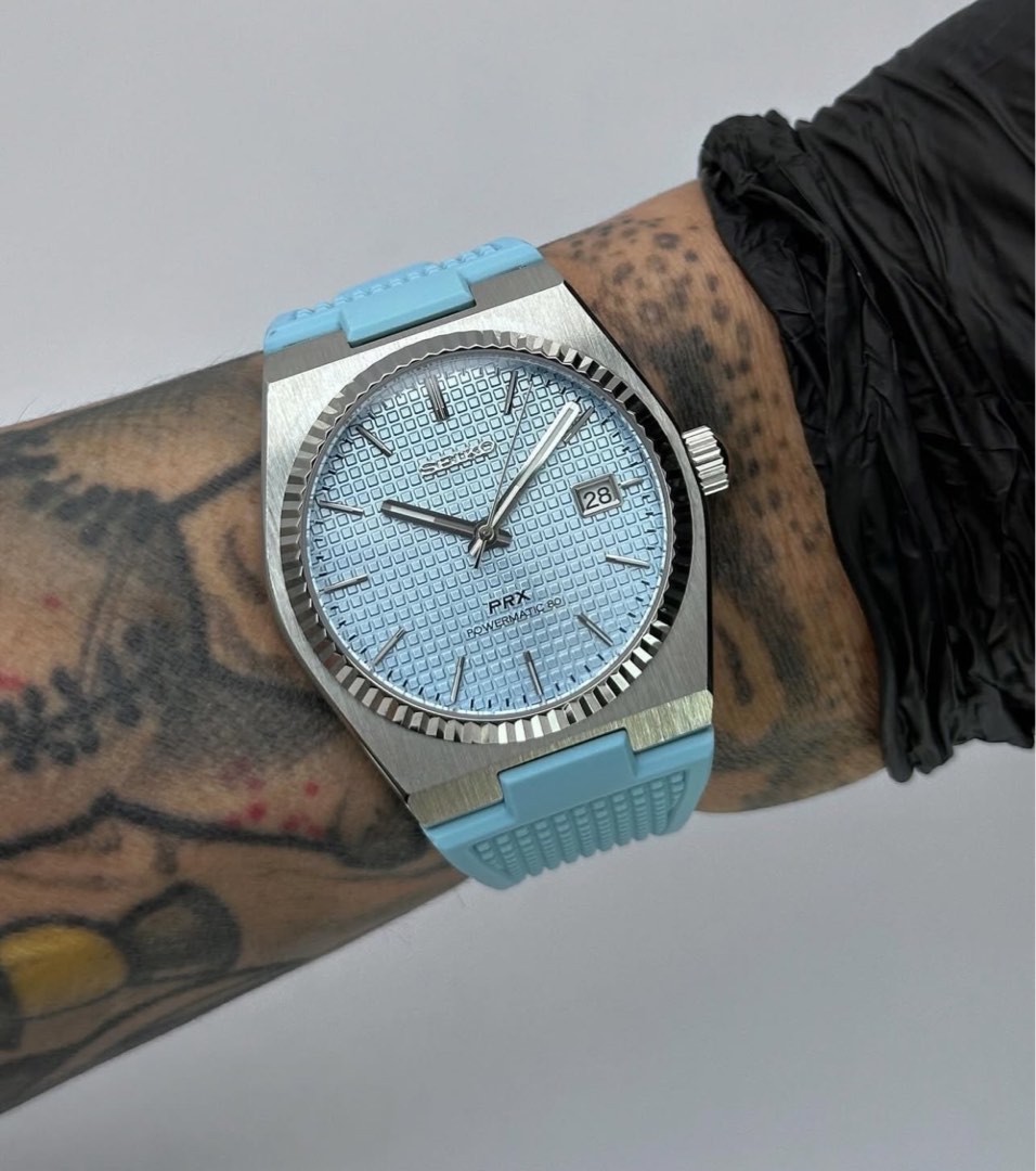 Seiko Ice Blue PRX Mod, Men's Fashion, Watches & Accessories, Watches ...