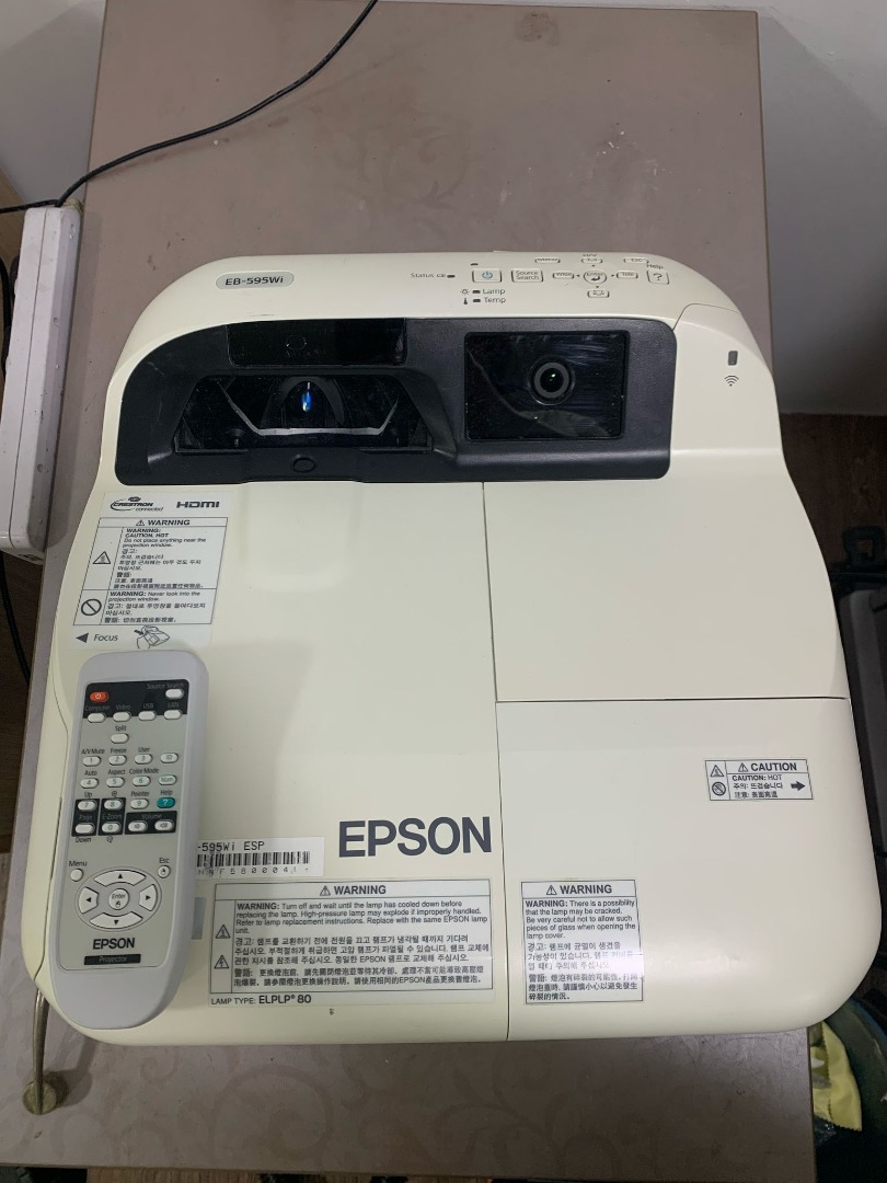 Selling USED Epson EB-595Wi Ultra Short Throw Projector | 3,300 Ansi ...