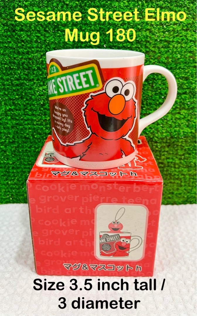 Sesame Street Elmo Ceramic Mug, Furniture & Home Living, Kitchenware ...