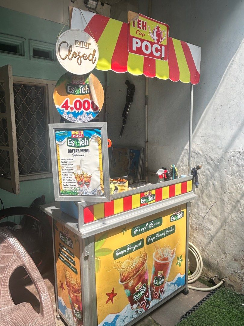Stand teh poci + pres gelas, Perabotan Rumah di Carousell