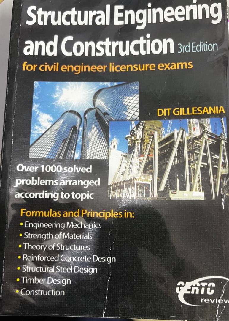 Structural Engineering and Construction 3rd Edition by DIT Gillesania ...