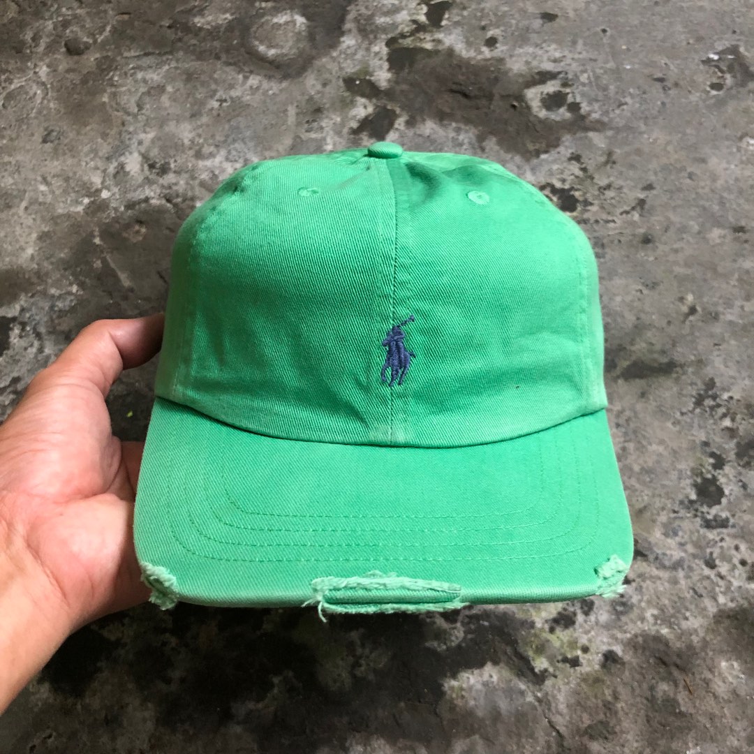 Topi Bekas Second Polo RL Ijo, Fesyen Pria, Aksesoris, Topi di Carousell