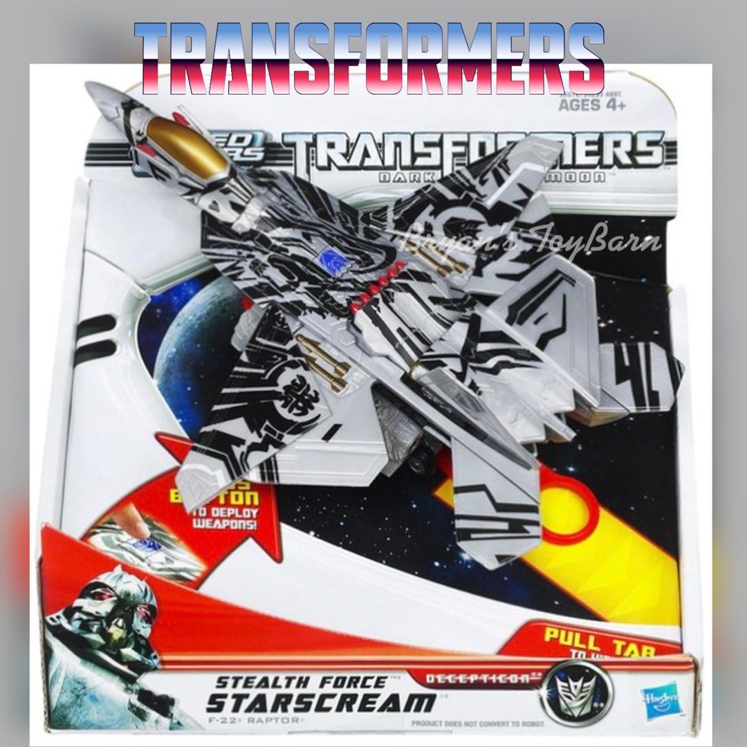 Transformers Starscream Speed Stars Stealth Force Vehicles from Dark of ...
