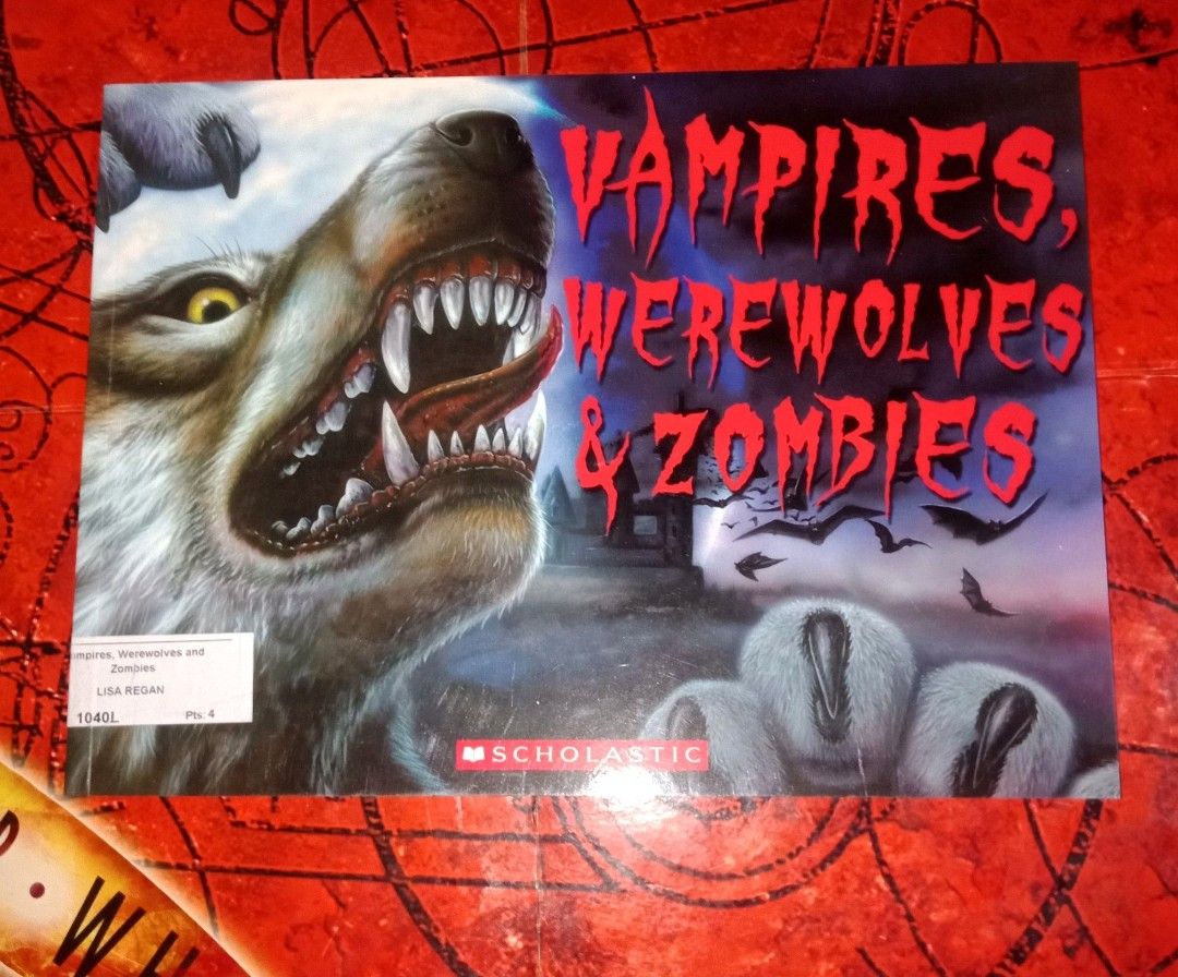 Vampires werewolf and zombies book facts about the legend scholastics ...