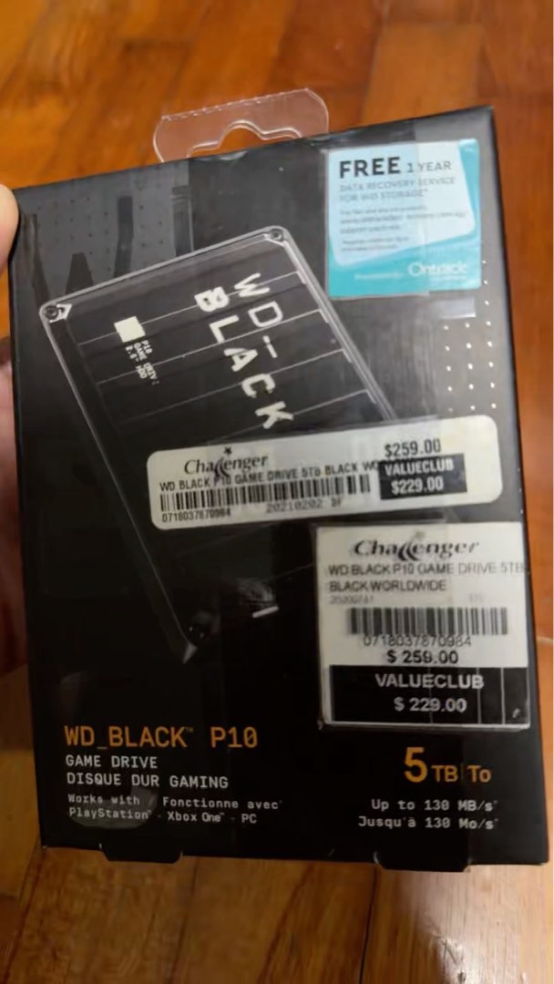 WD Black P10 5TB External Hard Drive, Computers & Tech, Parts ...