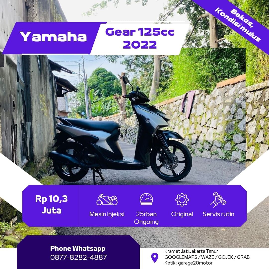 Yamaha all New gear 125cc Bluecore fi tahun 2022, Motor di Carousell