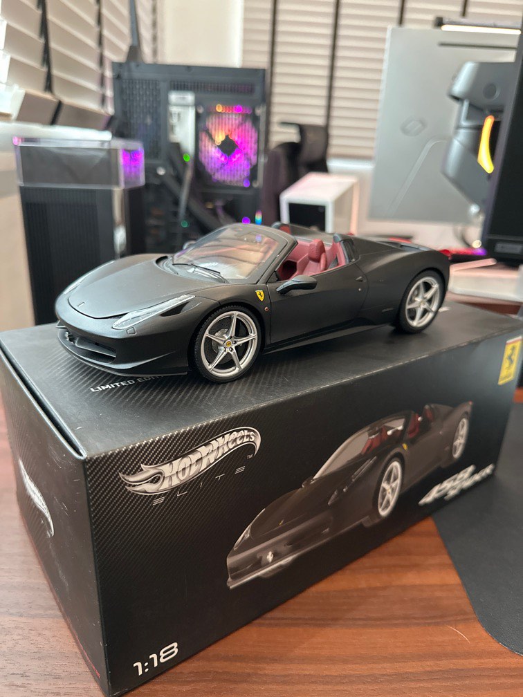1:18 Ferrari 458 Spider Hotwheels Elite, Hobbies & Toys, Toys & Games ...