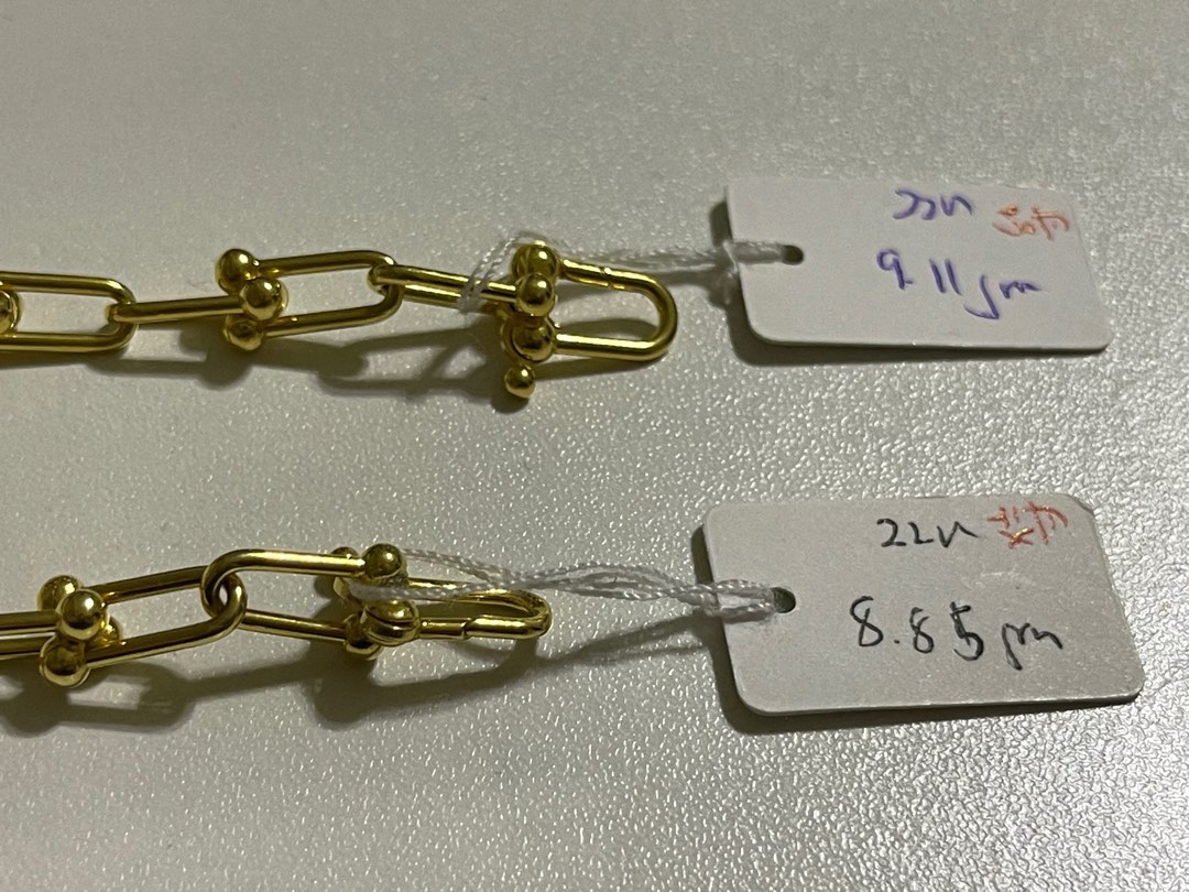 22k 916 Tiffany & co Hardware Design bracelet, Hobbies & Toys ...