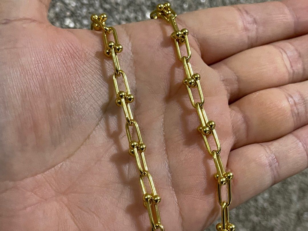 22k 916 Tiffany & co Hardware Design bracelet, Hobbies & Toys ...