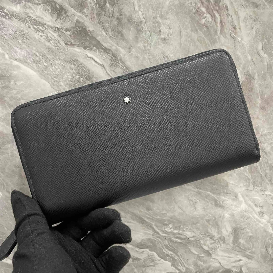 257003067 MONTBLANC SLG WALLET LONG BLACK, Luxury, Bags & Wallets on ...