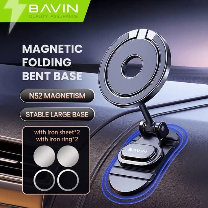 🌟 Original Bavin Ps76 Folding Magnetic Stand Car Phone Holder W 360