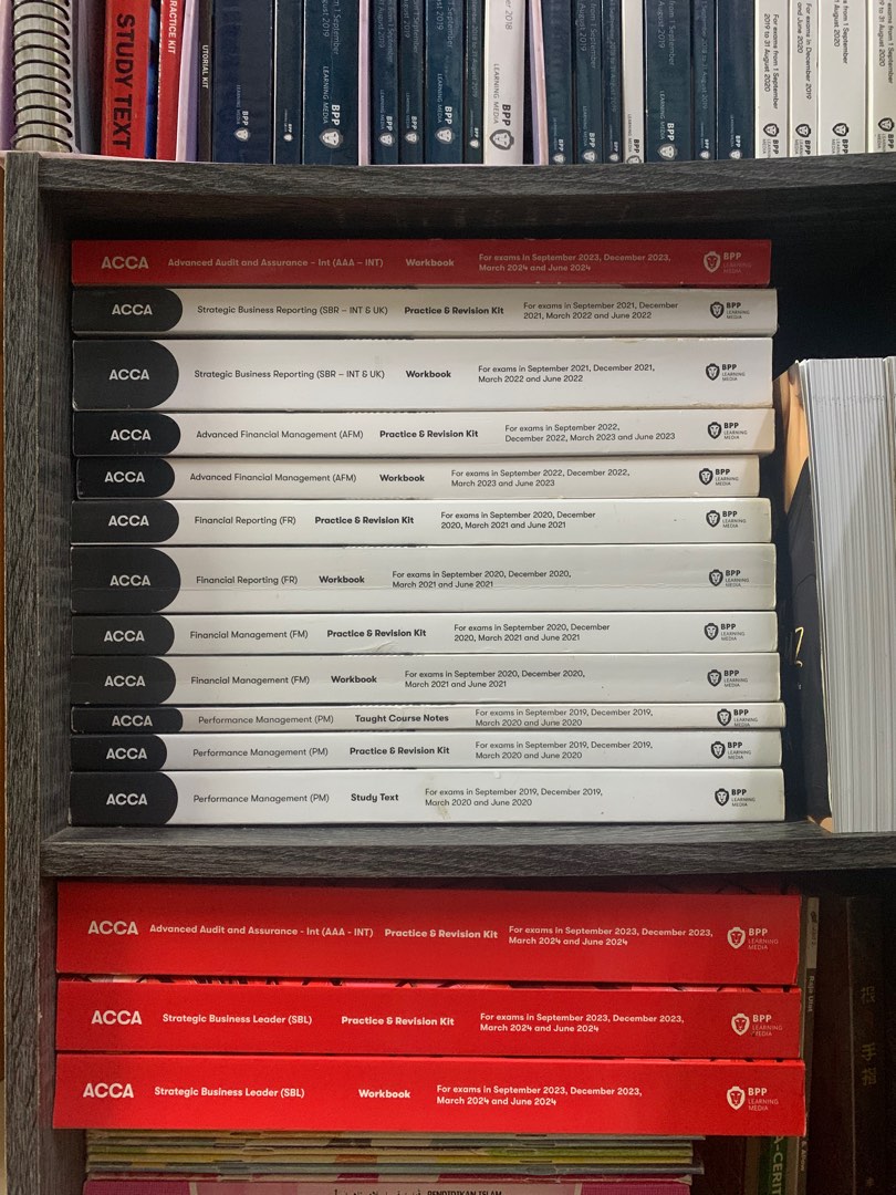 ACCA [BPP] STUDY TEXT WORKBOOK PRACTICE & REVISION KIT, Hobbies & Toys ...