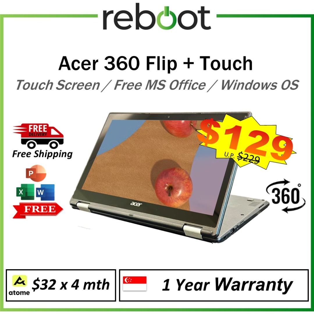 Acer 360 Laptop / Lenovo 360 Laptop / 2 in 1 Function Laptop ...