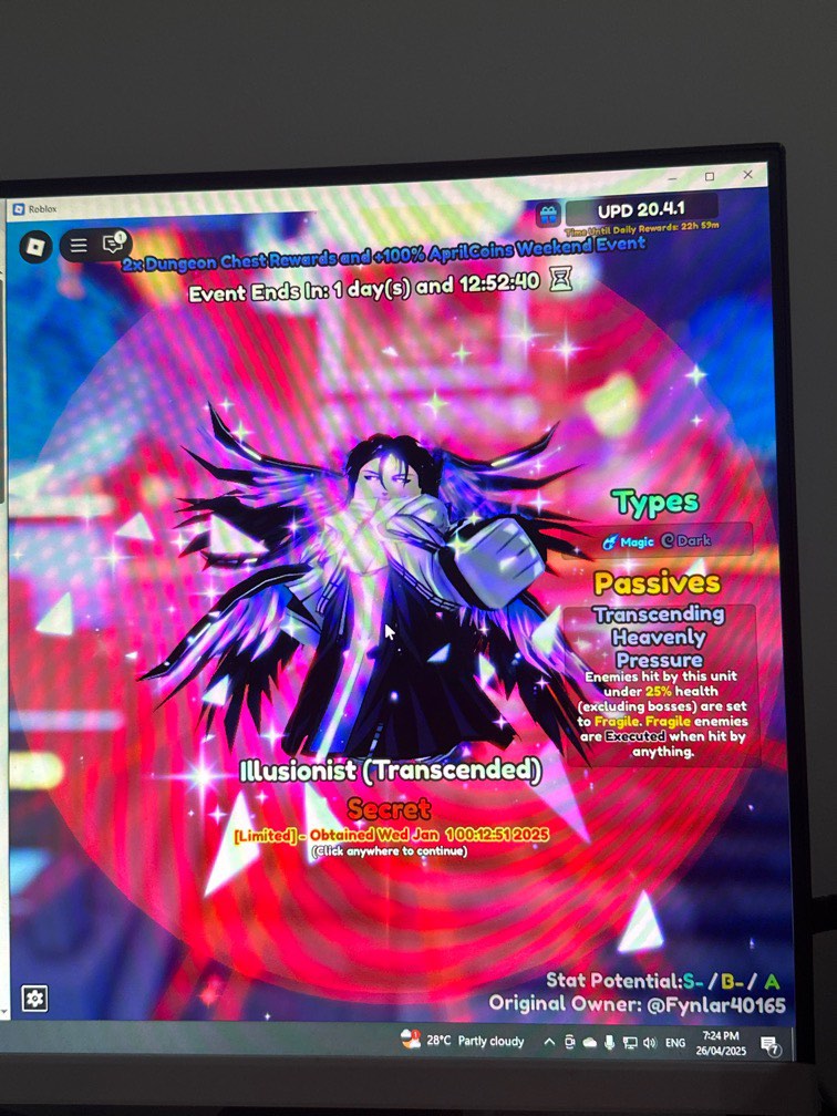 aizen illusionist(transcended) anime adventure unti, Video Gaming ...