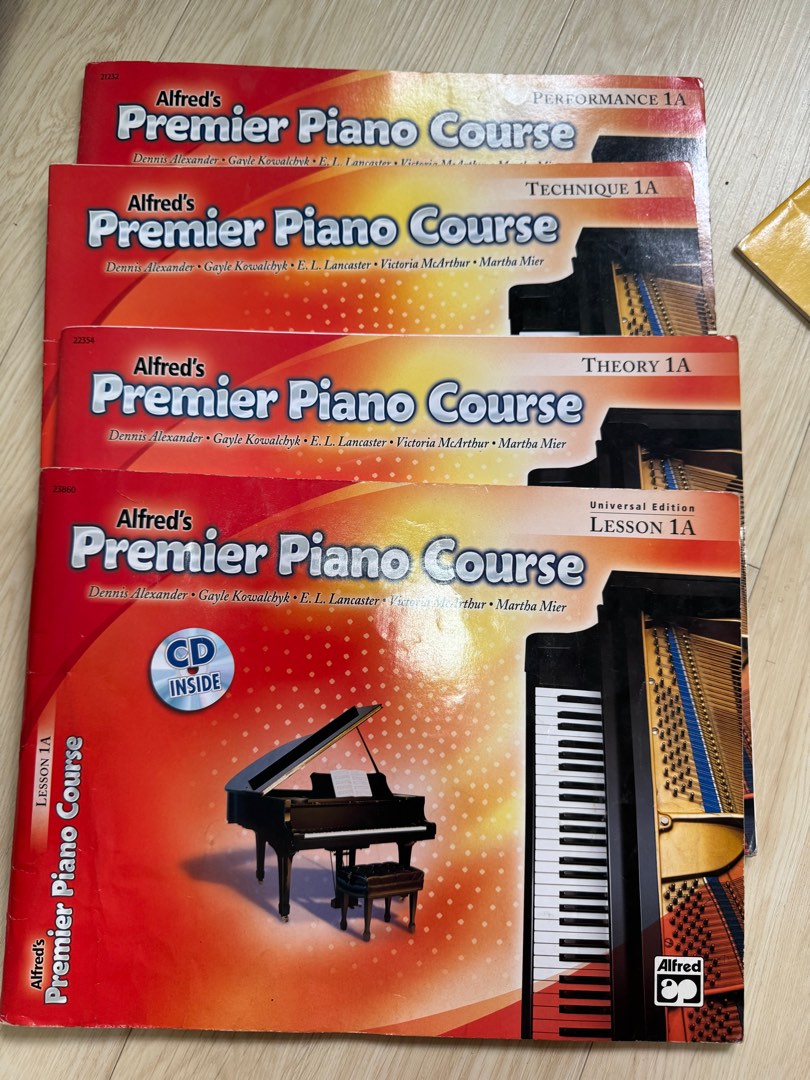Alfred’s premier piano course 1A 1B books, Hobbies & Toys, Books ...