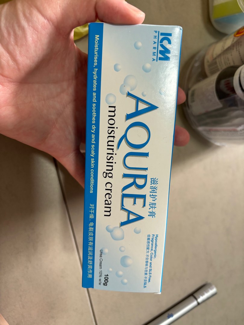 Aqueous cream (Aqurea) moisturiser cream, Health & Nutrition, Health ...
