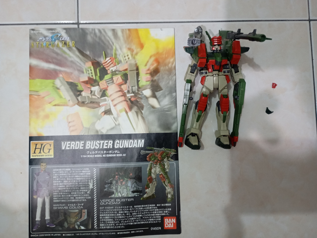 Assembled Bandai HG Verde Buster Gundam Without Box, Hobbies & Toys ...